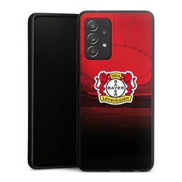 DeinDesign Galaxy A52s 5G Handy Premium Silikon H&uuml;lle Handyh&uuml;lle schwarz Case Bayer 04 Leverkusen Official Licensed Product Stadium Silikon Premium Case