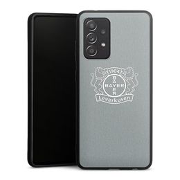 DeinDesign Galaxy A52s 5G Handy Premium Silikon H&uuml;lle Handyh&uuml;lle schwarz Case Bayer 04 Leverkusen Official Licensed Product Coat Of Arms Silikon Premium Case