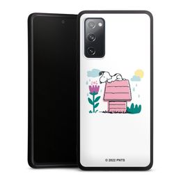 DeinDesign Galaxy S20 FE Handy Premium Silikon H&uuml;lle Handyh&uuml;lle schwarz Case Official Licensed Product Snoopy Dog Silikon Premium Case