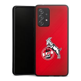DeinDesign Galaxy A52s 5G Handy Premium Silikon H&uuml;lle Handyh&uuml;lle schwarz Case Effzeh Official Licensed Product 1. Fc K&ouml;ln Silikon Premium Case
