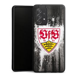 DeinDesign Galaxy A52s 5G Handy Premium Silikon H&uuml;lle Handyh&uuml;lle schwarz Case Official Licensed Product Vfb Stuttgart Bundesliga Silikon Premium Case