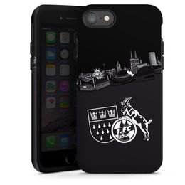 DeinDesign iPhone SE (2020) Handy Panzer Handyh&uuml;lle robuste Outdoor H&uuml;lle Schutzh&uuml;lle matt Skyline Official Licensed Product 1. Fc K&ouml;ln Tough Case