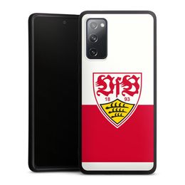 DeinDesign Galaxy S20 FE Handy Premium Silikon H&uuml;lle Handyh&uuml;lle schwarz Case Vfb Stuttgart Official Licensed Product Logo Silikon Premium Case