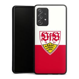 DeinDesign Galaxy A52s 5G Handy Premium Silikon H&uuml;lle Handyh&uuml;lle schwarz Case Logo Official Licensed Product Vfb Stuttgart Silikon Premium Case
