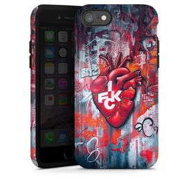 DeinDesign iPhone SE (2020) Handy Panzer Handyh&uuml;lle robuste Outdoor H&uuml;lle Schutzh&uuml;lle matt 1. Fc Kaiserslautern Heart 1. Fck Tough Case