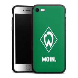 DeinDesign iPhone SE (2022) Handy Premium Silikon H&uuml;lle Handyh&uuml;lle schwarz Case Moin Official Licensed Product Sv Werder Bremen Silikon Premium Case