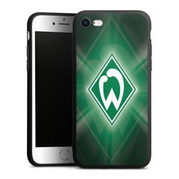 DeinDesign iPhone SE (2020) Handy Premium Silikon H&uuml;lle Handyh&uuml;lle schwarz Case Coat Of Arms Official Licensed Product Sv Werder Bremen Silikon Premium Case