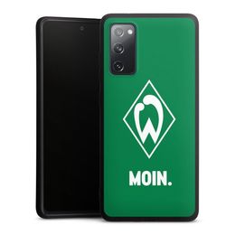 DeinDesign Galaxy S20 FE Handy Premium Silikon H&uuml;lle Handyh&uuml;lle schwarz Case Moin Official Licensed Product Sv Werder Bremen Silikon Premium Case