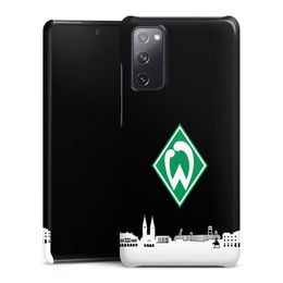 DeinDesign Galaxy S20 FE Handy Premium Case Smartphone Handyh&uuml;lle Schutzh&uuml;lle gl&auml;nzend Skyline Sv Werder Bremen Official Licensed Product Premium Case