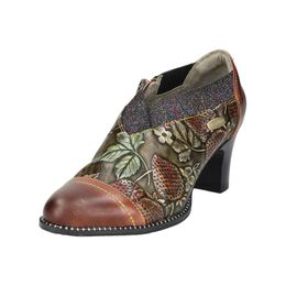 Laura Vita Stiefelette Damen Gr&ouml;&szlig;e 38 braun / gr&uuml;n / schwarz Winterschuhe