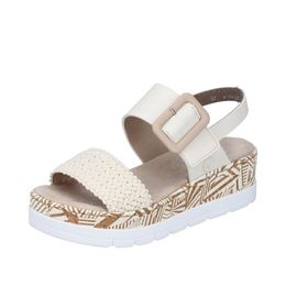 Rieker Sandale 'V3950' Damen Größe 36 hellbeige / weiß