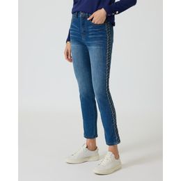 Fiora Blue Jeans mit Galonstreifen