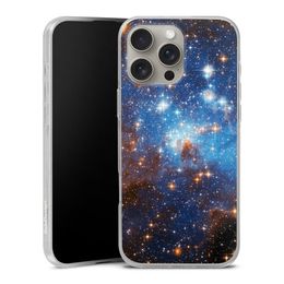 DeinDesign iPhone 16 Pro Max Handy Silikon H&uuml;lle Case transparent Handyh&uuml;lle Weltall Star Galaxy Silikon Case