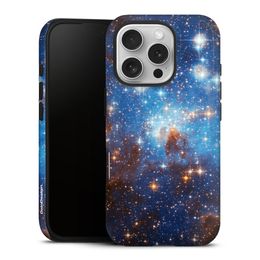 DeinDesign iPhone 16 Pro Handy Panzer Handyh&uuml;lle robuste Outdoor H&uuml;lle Schutzh&uuml;lle gl&auml;nzend Weltall Star Galaxy Tough Case