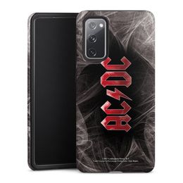 DeinDesign Galaxy S20 FE 5G Handy Panzer Handyh&uuml;lle robuste Outdoor H&uuml;lle Schutzh&uuml;lle gl&auml;nzend Logo Acdc Merchandise Tough Case