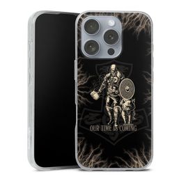 DeinDesign iPhone 16 Pro Handy Silikon H&uuml;lle Case transparent Handyh&uuml;lle Wikinger Vikings Tv Show Designs Silikon Case