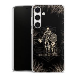 DeinDesign Galaxy S24+ Handy Silikon H&uuml;lle Case transparent Handyh&uuml;lle Tv Show Designs Wikinger Vikings Silikon Case