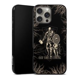 DeinDesign iPhone 16 Pro Max Handy Silikon H&uuml;lle Case schwarz Handyh&uuml;lle Wikinger Vikings Tv Show Designs