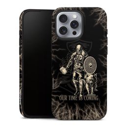 DeinDesign iPhone 16 Pro Max Handy Panzer Handyh&uuml;lle robuste Outdoor H&uuml;lle Schutzh&uuml;lle matt Wikinger Vikings Tv Show Designs Tough Case