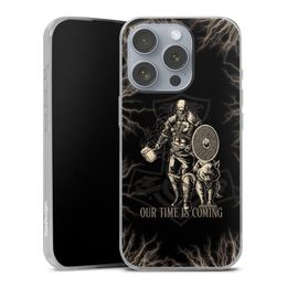 DeinDesign iPhone 16 Pro Handy Slim Case Silikon Handyh&uuml;lle transparent H&uuml;lle extra d&uuml;nn Wikinger Vikings Tv Show Designs Silikon Slim Case