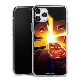 DeinDesign iPhone 11 Pro Max Handy Silikon H&uuml;lle Case transparent Handyh&uuml;lle Official Licensed Product Cars Lightning Mcqueen 95 Silikon Case