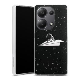 DeinDesign Xiaomi Redmi Note 13 Pro 4G Handy Silikon Hülle Case transparent Handyhülle Astronaut Comic Paper Silikon Case