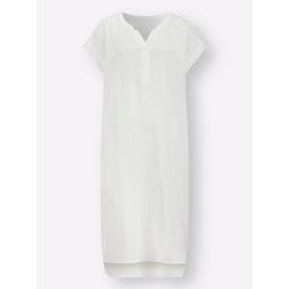 WITT Damen Sommerkleid in Musselin-Qualit&auml;t, wei&szlig;, Gr&ouml;&szlig;e 38