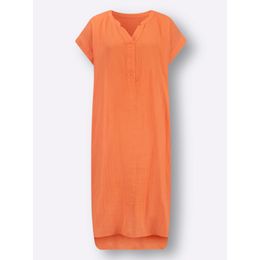 WITT Damen Sommerkleid in Musselin-Qualit&auml;t, orange, Gr&ouml;&szlig;e 38