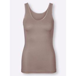 w&auml;schepur w&auml;schepur Damen Achselhemd in Modal-Qualit&auml;t, taupe, Gr&ouml;&szlig;e 42