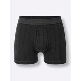 w&auml;schepur men Herren Hose kurz, dunkelgrau-gestreift, Gr&ouml;&szlig;e 6