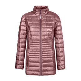 WITT Damen Steppjacke mit vertikalem Muster, rose, Gr&ouml;&szlig;e 54