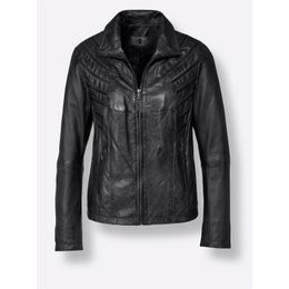 Mainpol Damen Lederjacke aus Lammnappa, anthrazit, Gr&ouml;&szlig;e 36
