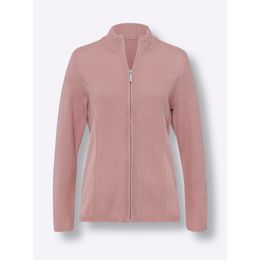 WITT Damen Strickjacke mit Stehkragen, pflegeleicht, hortensie, Gr&ouml;&szlig;e 56