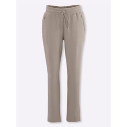WITT Damen Jerseyhose mit Bindeband, sesam, Gr&ouml;&szlig;e 21