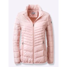 WITT Damen Steppjacke mit abzippbaren &Auml;rmeln, puder, Gr&ouml;&szlig;e 36