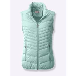 WITT Damen Steppjacke mit abzippbaren &Auml;rmeln, kalkmint, Gr&ouml;&szlig;e 52