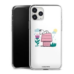 DeinDesign iPhone 11 Pro Max Handy Silikon H&uuml;lle Case transparent Handyh&uuml;lle Snoopy Dog Official Licensed Product Silikon Case