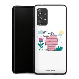 DeinDesign Galaxy A52 Handy Silikon H&uuml;lle Case schwarz Handyh&uuml;lle Snoopy Dog Official Licensed Product