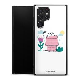 DeinDesign Galaxy S22 Ultra Handy Silikon H&uuml;lle Case schwarz Handyh&uuml;lle Snoopy Dog Official Licensed Product