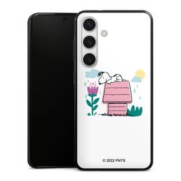 DeinDesign Galaxy S24 Handy Slim Case extra d&uuml;nn Silikon Handyh&uuml;lle schwarz H&uuml;lle Snoopy Dog Official Licensed Product Silikon Slim Case