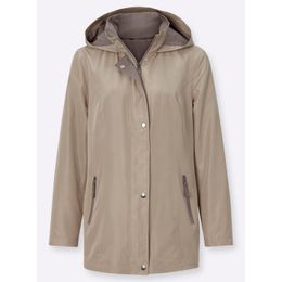 WITT Damen Funktionsjacke mit Innentasche, beige-dunkeltaupe, Gr&ouml;&szlig;e 50