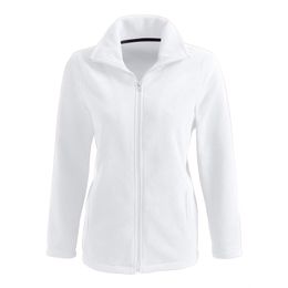 CR&Eacute;ATION L Damen Fleecejacke mit zwei Taschen ecru Gr&ouml;&szlig;e 48