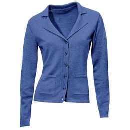 Heine Witt Damen Feinstrickjacke mit Reverskragen, royalblau, Gr&ouml;&szlig;e 44