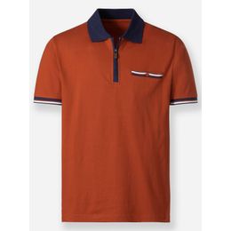 Catamaran Herren Kurzarm-Poloshirt, rostrot, Gr&ouml;&szlig;e 64/66