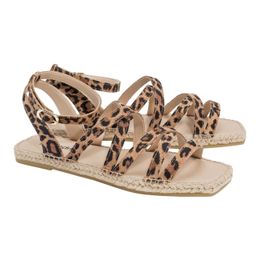 espadrij l'originale Espadrij l&rsquo;originale Riemchen-Sandale, 36 - Leopard, aus Leder