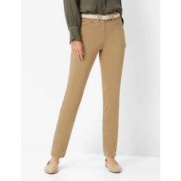 5-Pocket-Hose RAPHAELA BY Brax "Style LORA", Damen, Gr. 38, Normalgrößen, beige (sand), 86% Baumwolle, 10% Elastomultiester, 4% Elasthan, Hosen