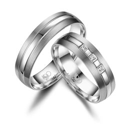 Partnerring MARRYA "Titan Ringe Trauringe Eheringe Partnerringe" Fingerringe Gr. 48, Titan, silberfarben (damen ring, silber) Damen