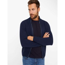 Strickjacke Brax "Style JAKE" Gr. L, blau (dunkelblau) Herren Strickjacken