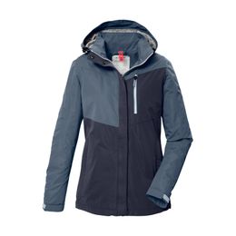 Funktionsjacke Killtec "KOS 366 WMN JCKT", Damen, Gr. 38, blau (graublau), Oberstoff: 100% Polyester, Futter: 100% Polyester, sportlich, Jacken