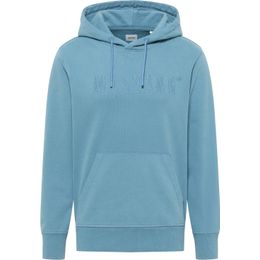 Sweatshirt Mustang "Sweatshirt" Gr. XL, blau (mittelblau) Herren Sweatshirts